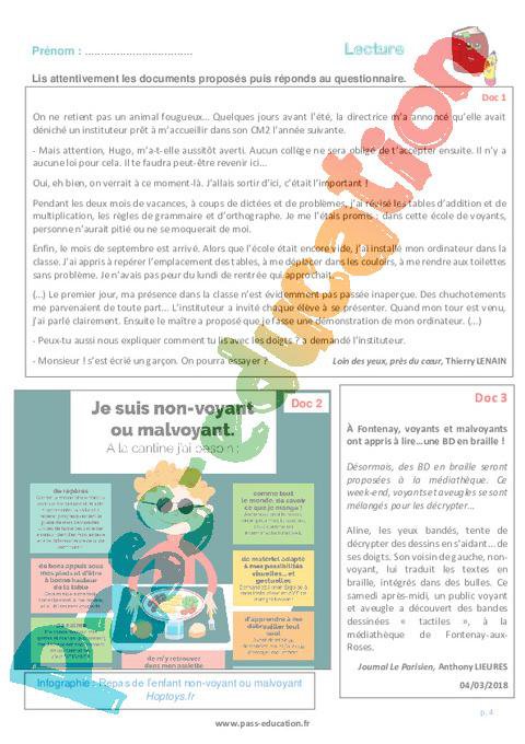 Français – Ce2 – Évaluation, bilan de fin d’année – Cycle 2 – PDF à ...