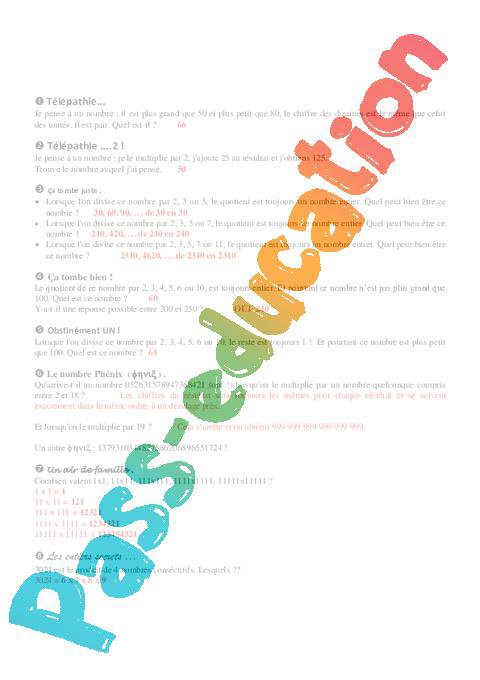 Multiplication jeux – 6ème – Exercices – Calculs – Mathématiques ...