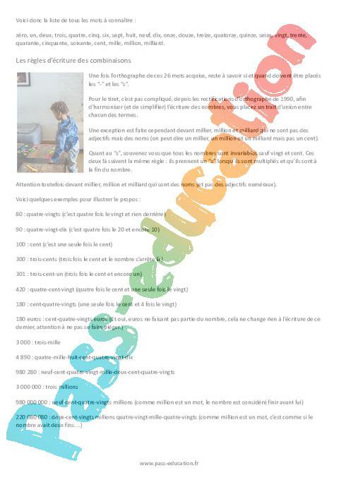 Ecrire les chiffres en lettres grâce à nos ressources par Pass ...