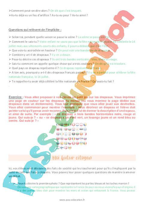 Le 14 juillet – CP – Langage – Expression orale – EMC – PDF à imprimer ...